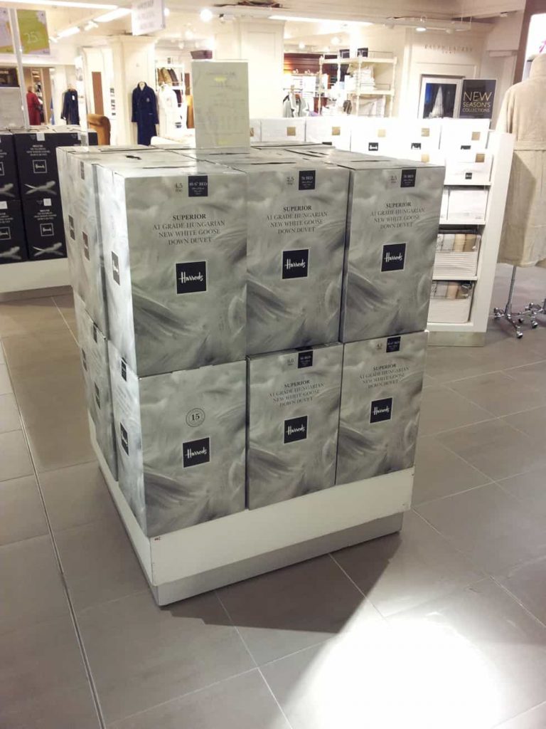 Harrods | Duvet box packaging graphics - Paul Cartwright Branding