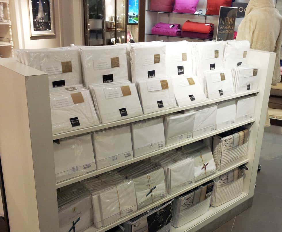Harrods duvet box packaging graphics - Paul Cartwright Branding