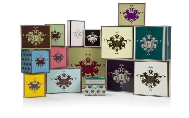 Temple Spa Christmas gift box artworks - Paul Cartwright Branding