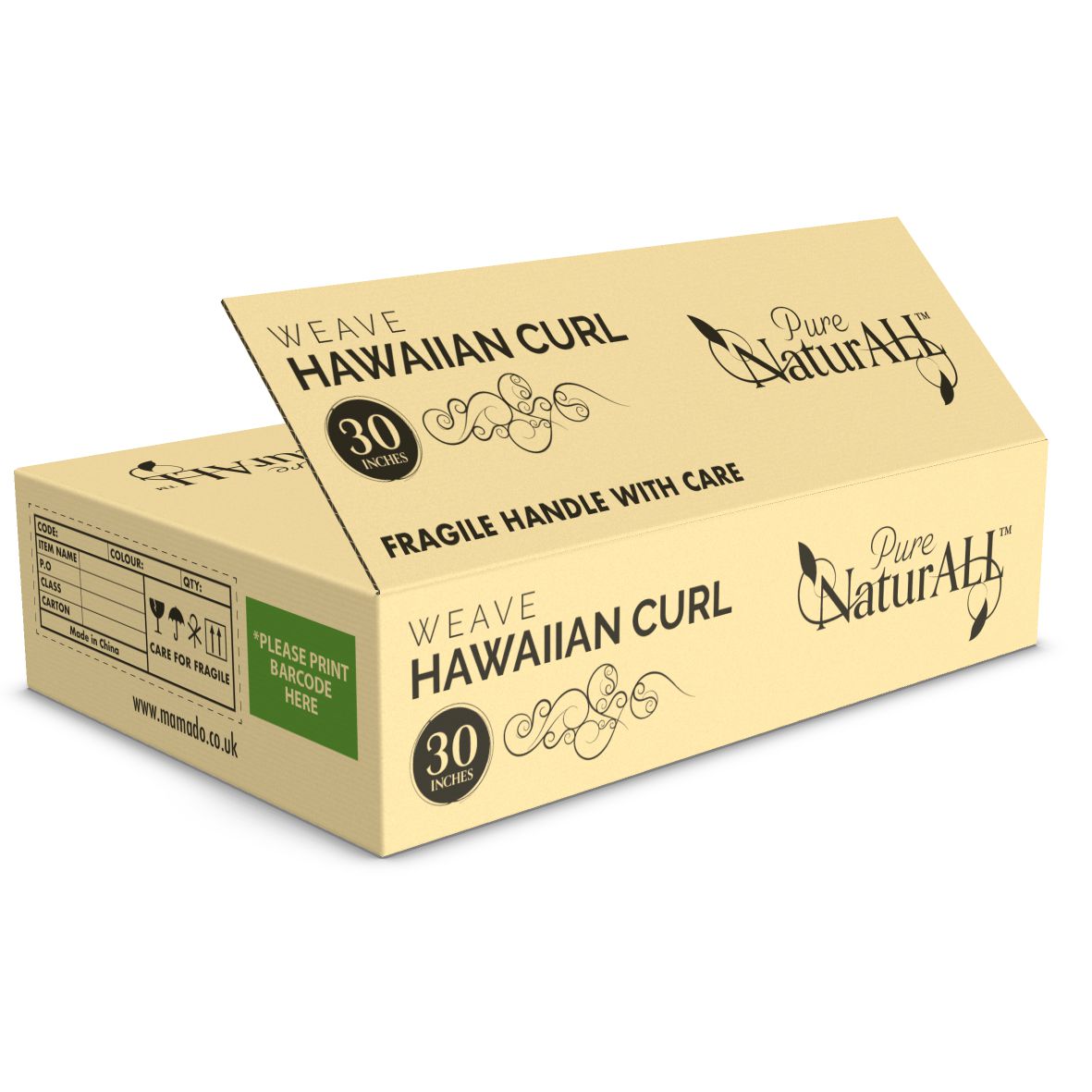 Pure NaturALL hair brand visual identity design